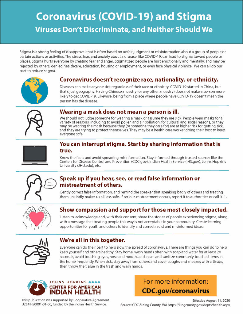 COVID-19 and Stigma - Center for Indigenous Health